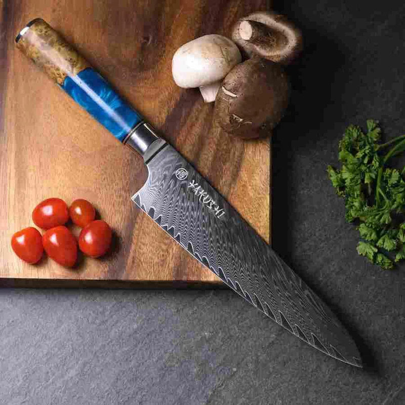 Damascus Kitchen Knife: Elegant Damascus Kitchen Knives For Home Cooks