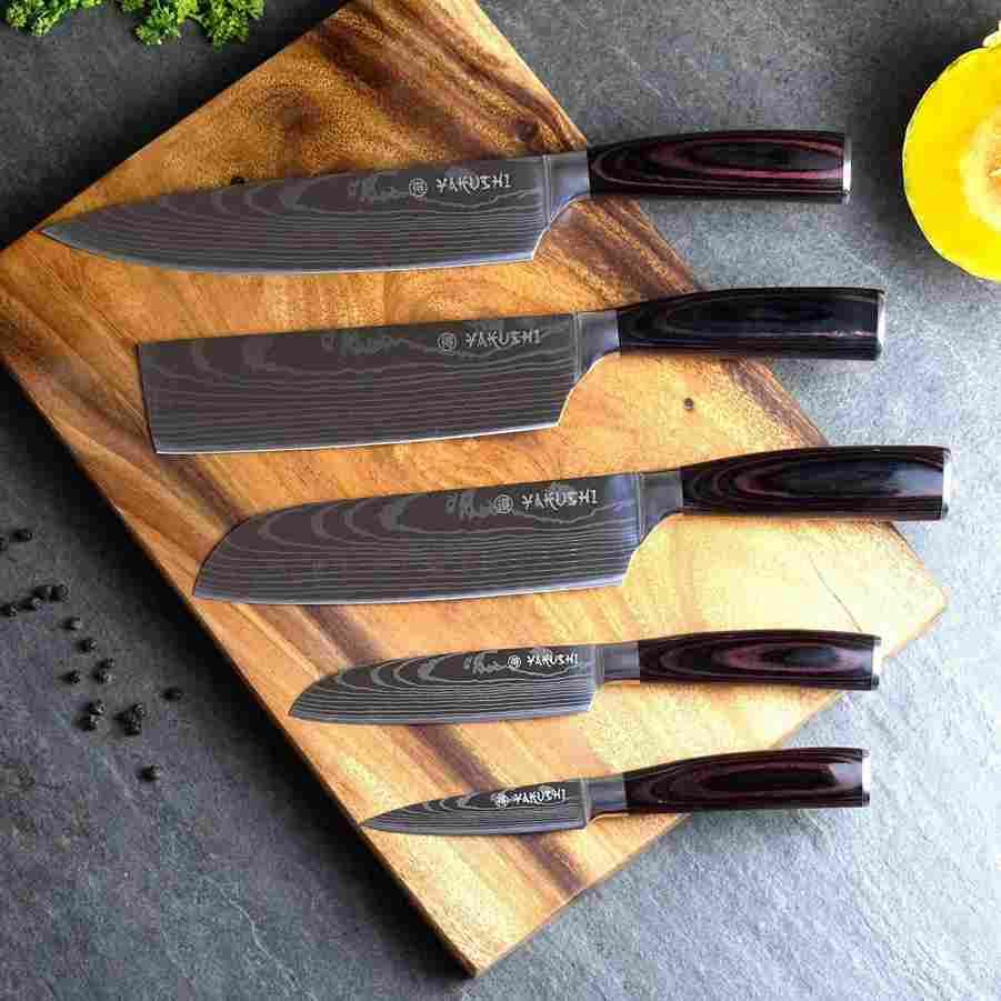 Complete 5-Piece Master Chef knife Set for Professionals